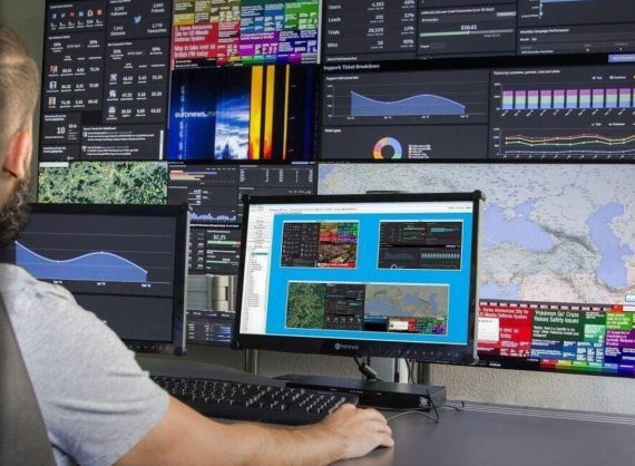 Large-Screen Control Graphic Controller Control Room