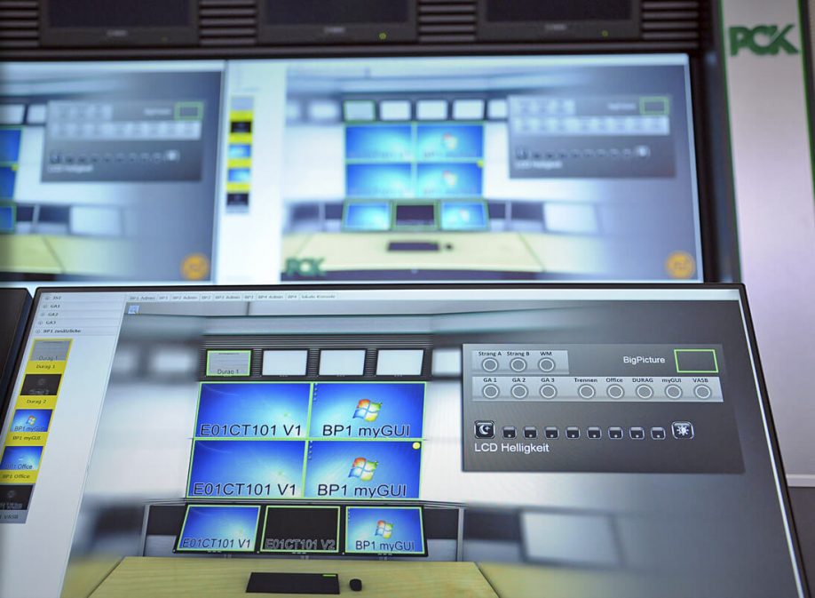 Graphical user interface for control room myGUI® | JST Jungmann