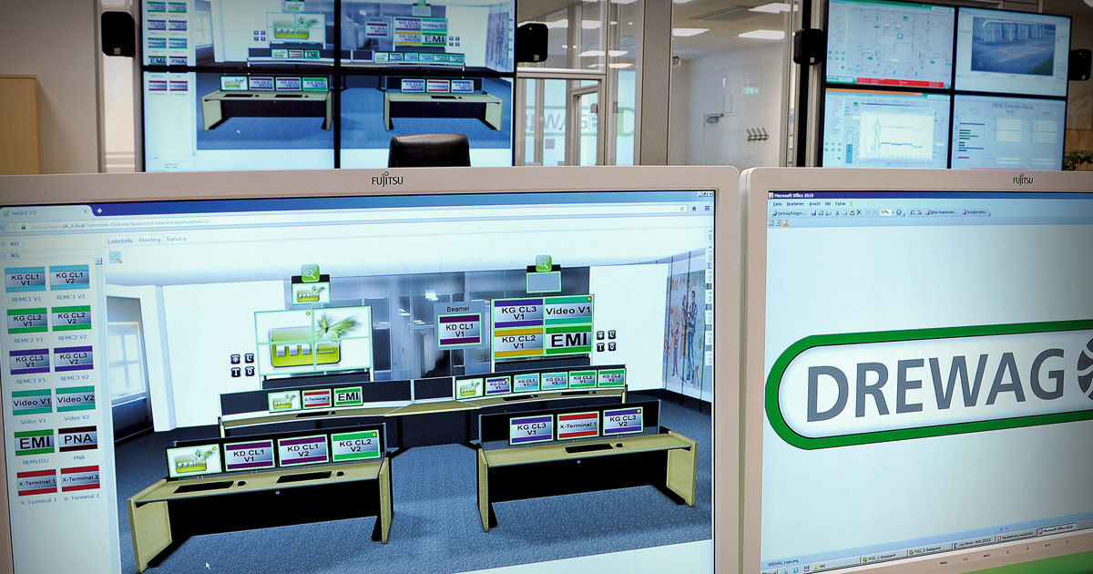 Graphical User Interface Bedienoberfläche für Leitwarte myGUI