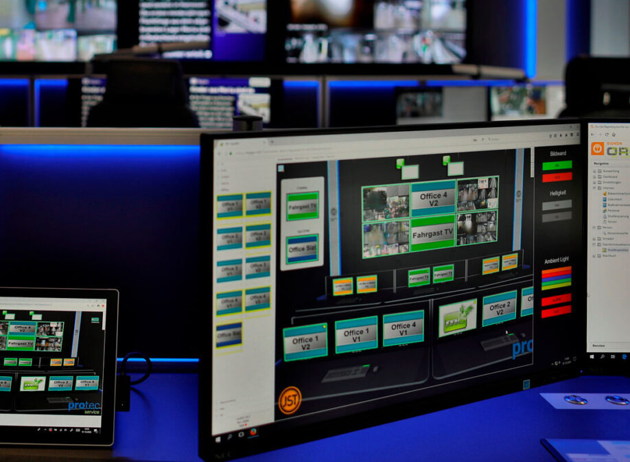 Graphical user interface for control room myGUI® | JST Jungmann